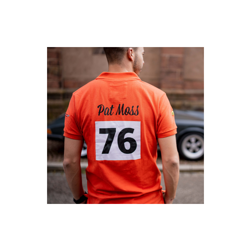 Men's sports car polo shirt | Austin Healey Pat Moss